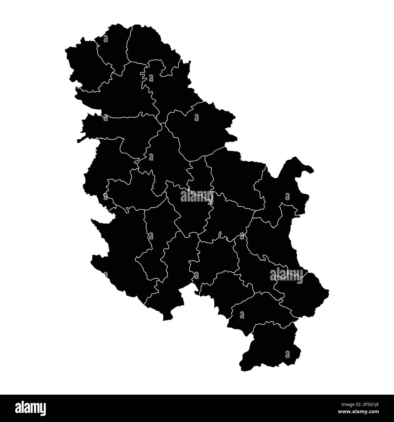 Serbia map Stock Vector Images - Alamy