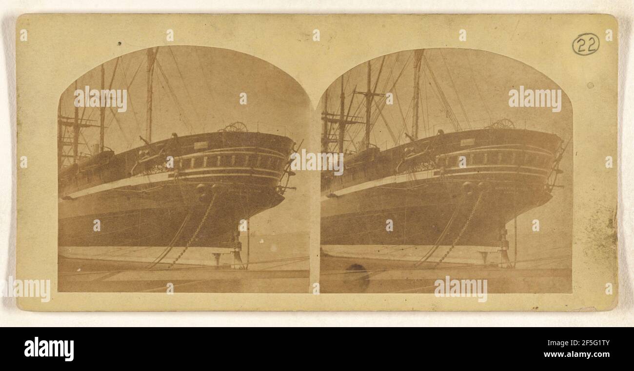 Steamship Great Eastern, Lying at the Dock foot of Hammond-Street, New ...