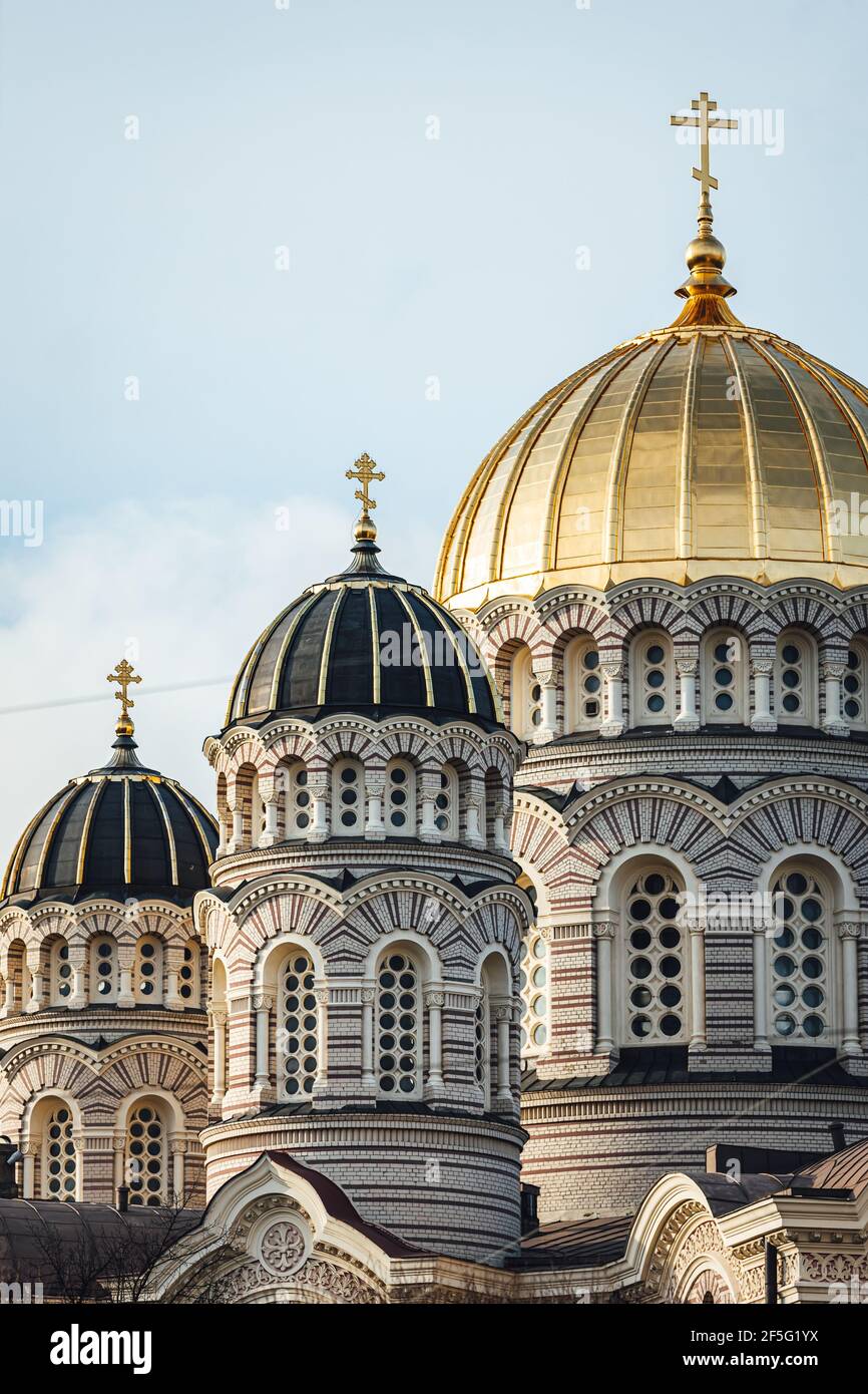 Famous Nativity of Christ Cathedral in Riga, Latvia Stock Photo - Alamy