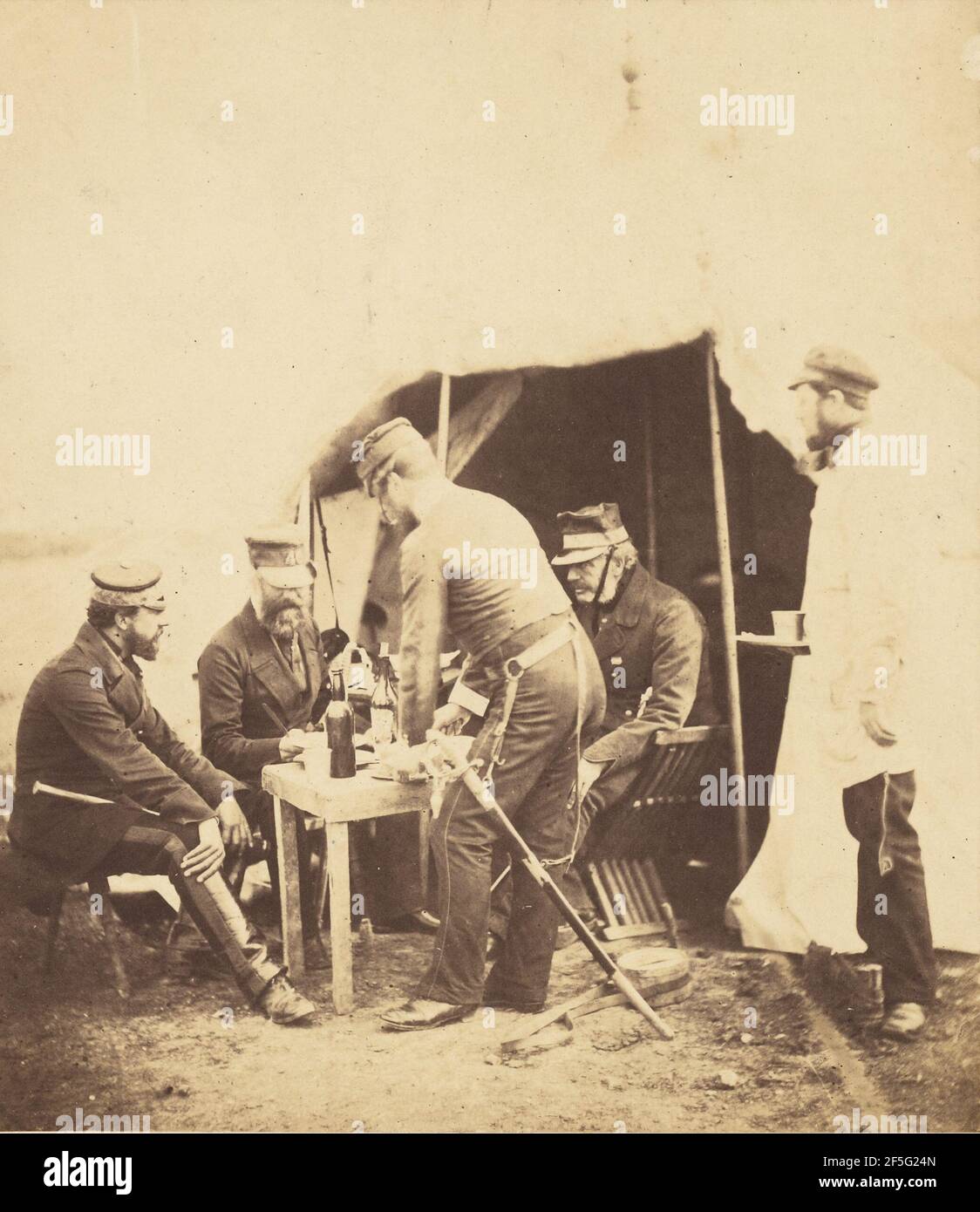 Major General Garrett & Officers of the 46th.. Roger Fenton (English ...