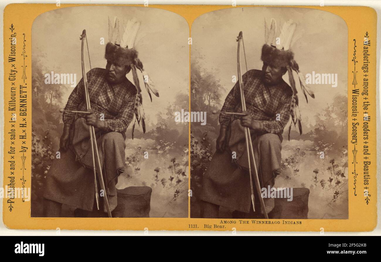 Among the Winnebago Indians. Big Bear.. Henry Hamilton Bennett ...
