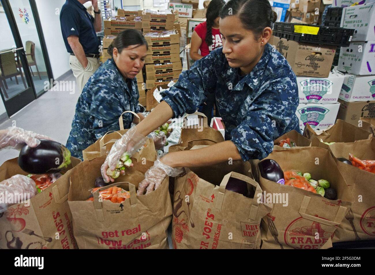 Quartermaster 1st Class left, and Navy Counselor 1st Class Stock Photo ...