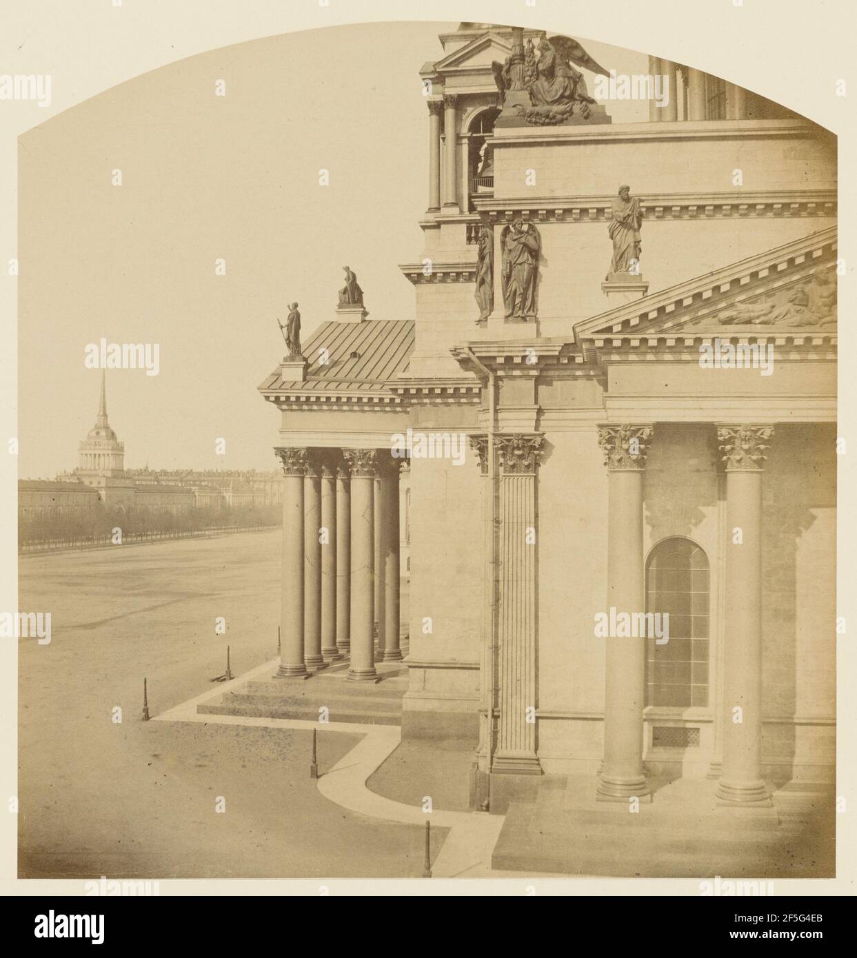 Saint Isaac, Portique et Vue de l'Amiraute. Pierre-Ambrose Richebourg ...