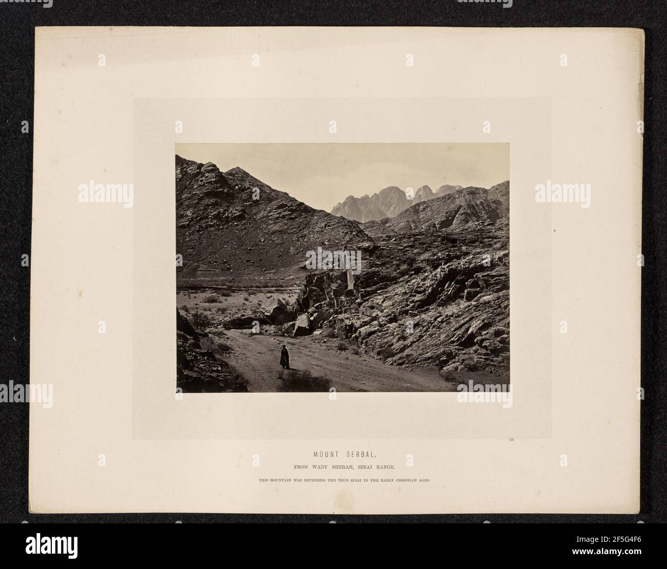 Mount Serbal, From Wady Sherah, Sinai Range. Francis Frith (English ...