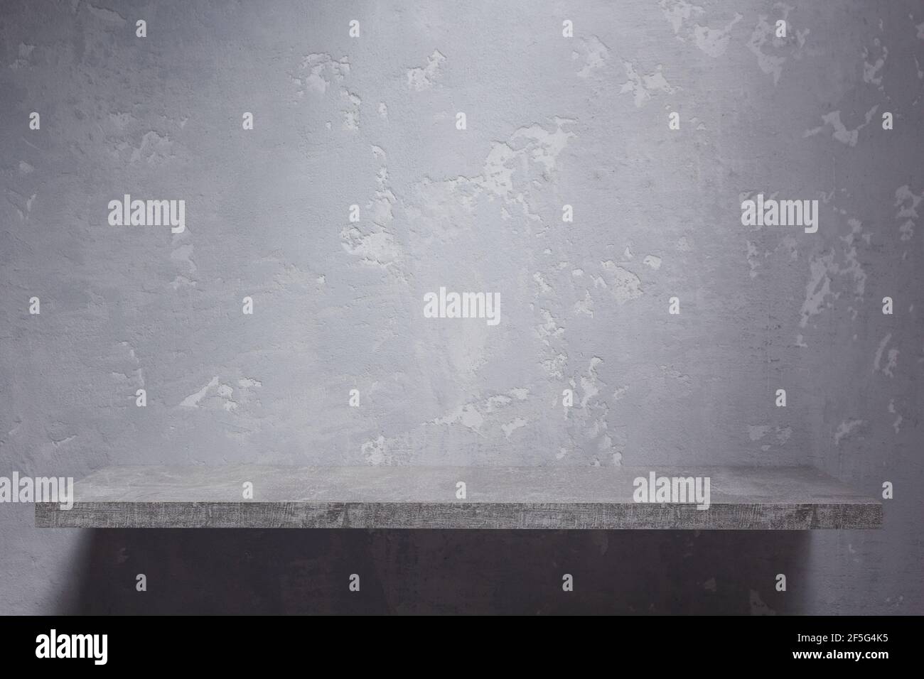 Wooden shelf at wall background texture as abstract surface. Book shelf ...