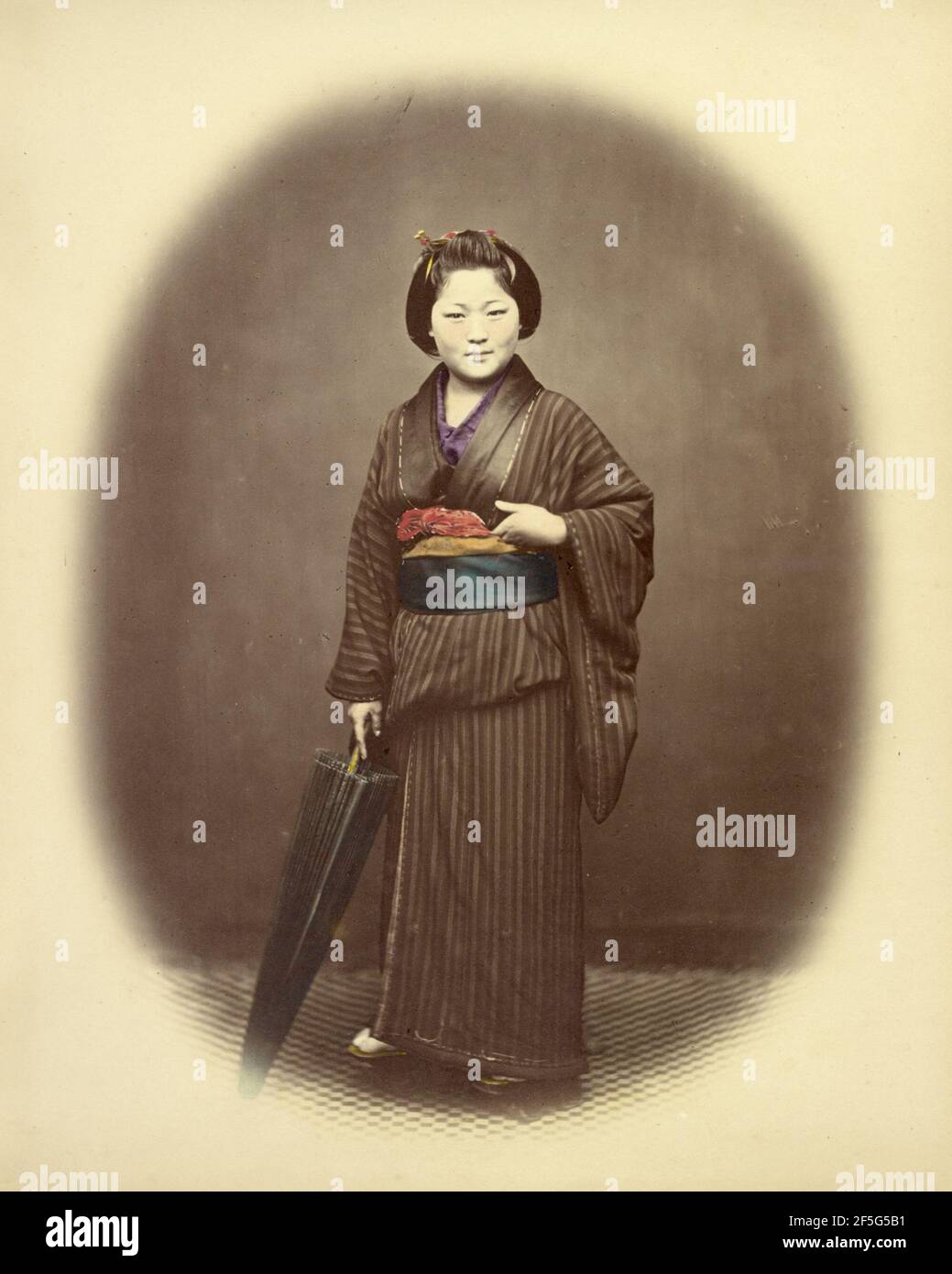 Japanese Girl. Felice Beato (English, born Italy, 1832 - 1909 Stock ...