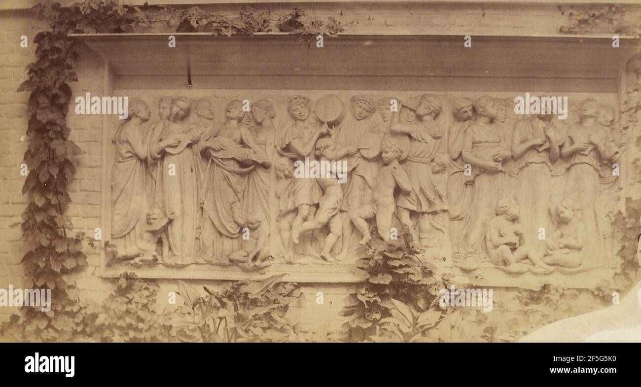 Bas-relief in Marble on Garden Wall Stock Photo - Alamy