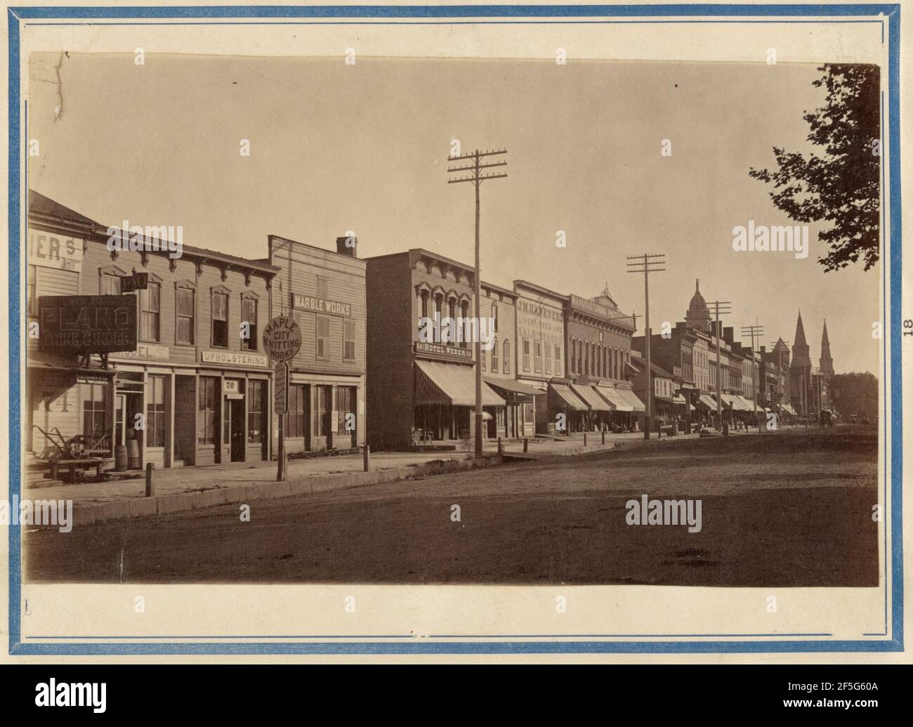 Main Street, Maple City. Edward H. Hart (American, active about 1890 ...