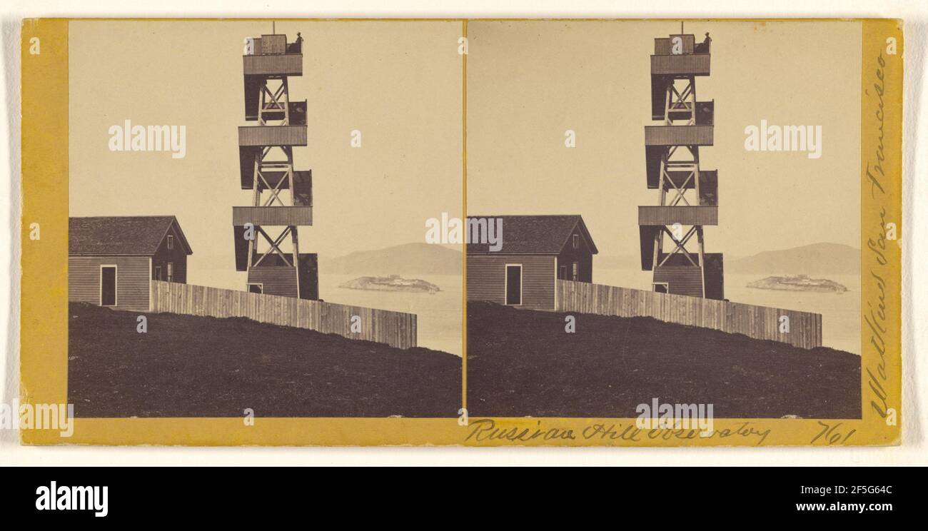 Russian Hill Observatory. Carleton Watkins (American, 1829 - 1916 Stock ...