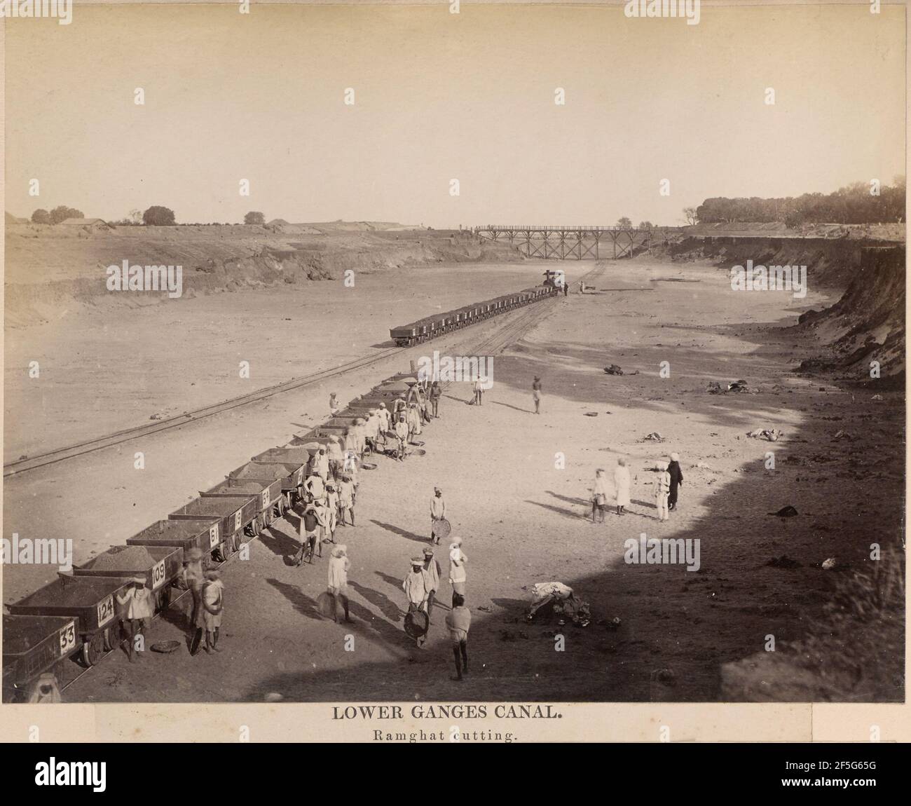 Lower Ganges Canal, Ramghat cutting. possibly G.W. Woodcroft (British ...