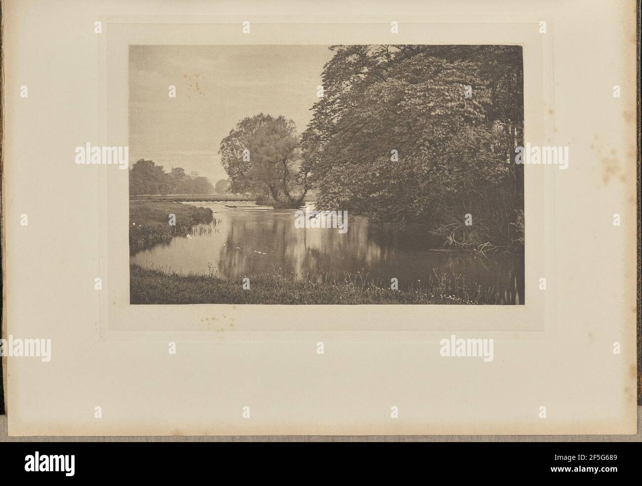 Crow-Island Stream, River Wye. Captain George Bankart (British, 1829 ...