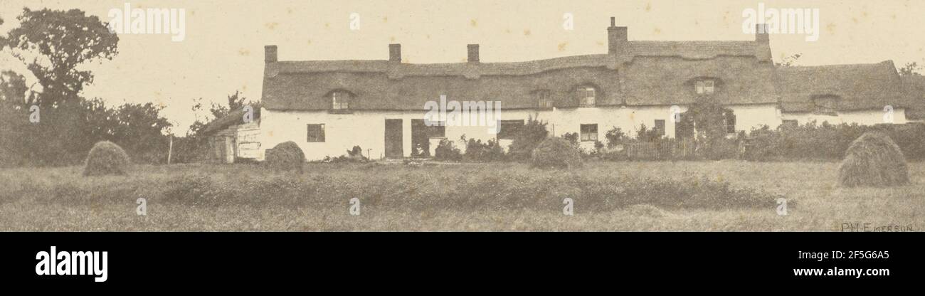 Norfolk Cottages. Peter Henry Emerson (British, born Cuba, 1856 - 1936 ...