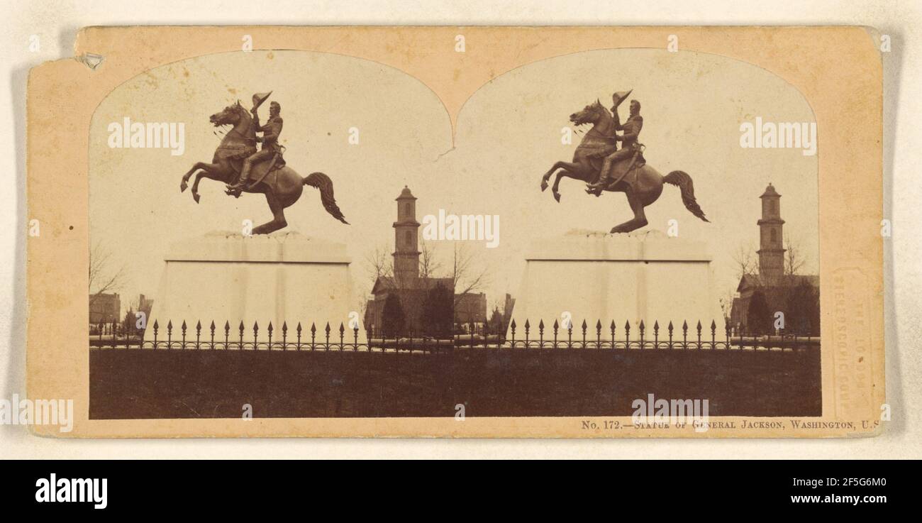 Statue of General Jackson. Washington, U.S.. Attributed to William ...