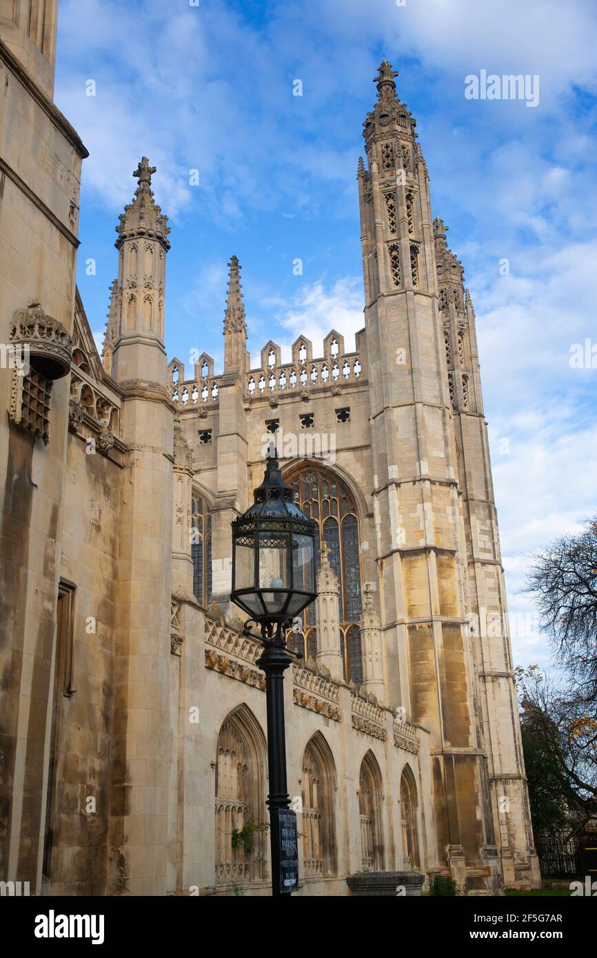 King's College Chapel from King's Parade, Cambridge, England Stock ...