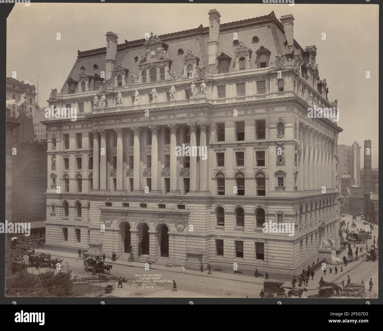 Hall of Records. Irving S. Underhill (American, 1872 - 1960 Stock Photo ...