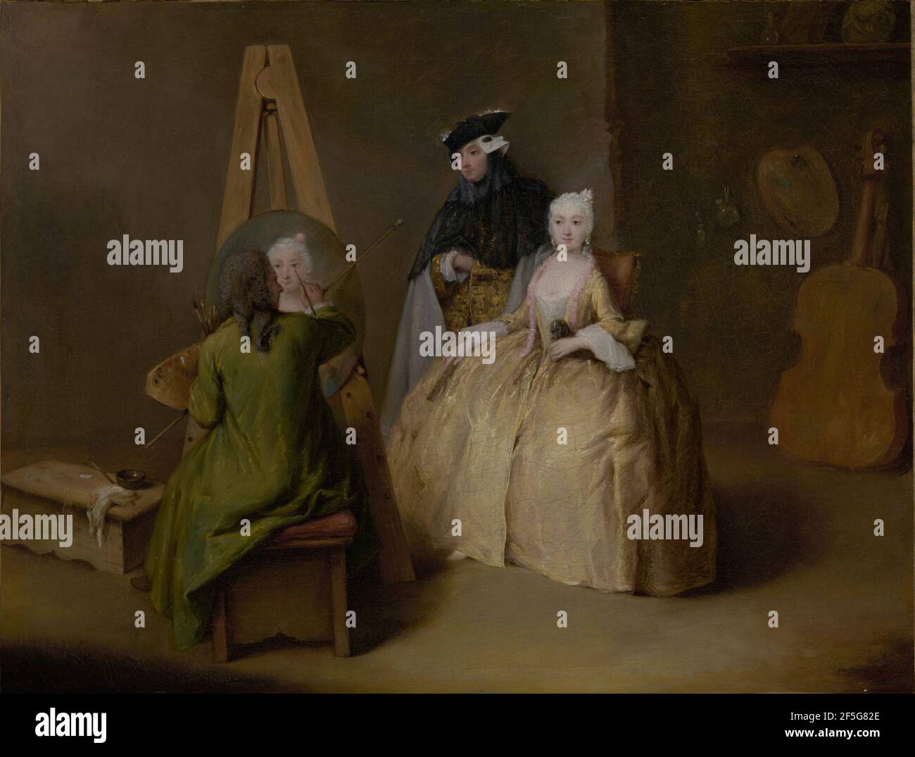 The Painter in His Studio. Pietro Longhi (Italian, 1701 - 1785 Stock ...