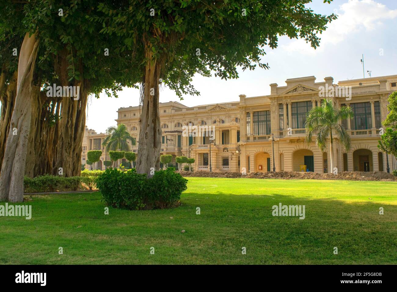 Cairo - Egypt - October 4, 2020: Beautiful view of Abdeen palace and ...