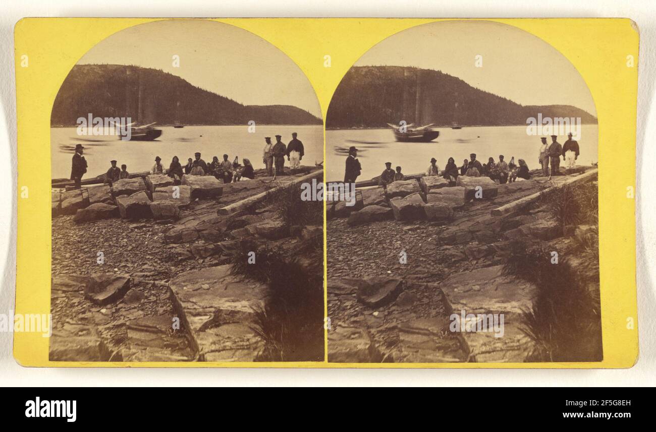 Labrador. Rigolette. Group of Esquimaux.. H.N. Robinson (American ...