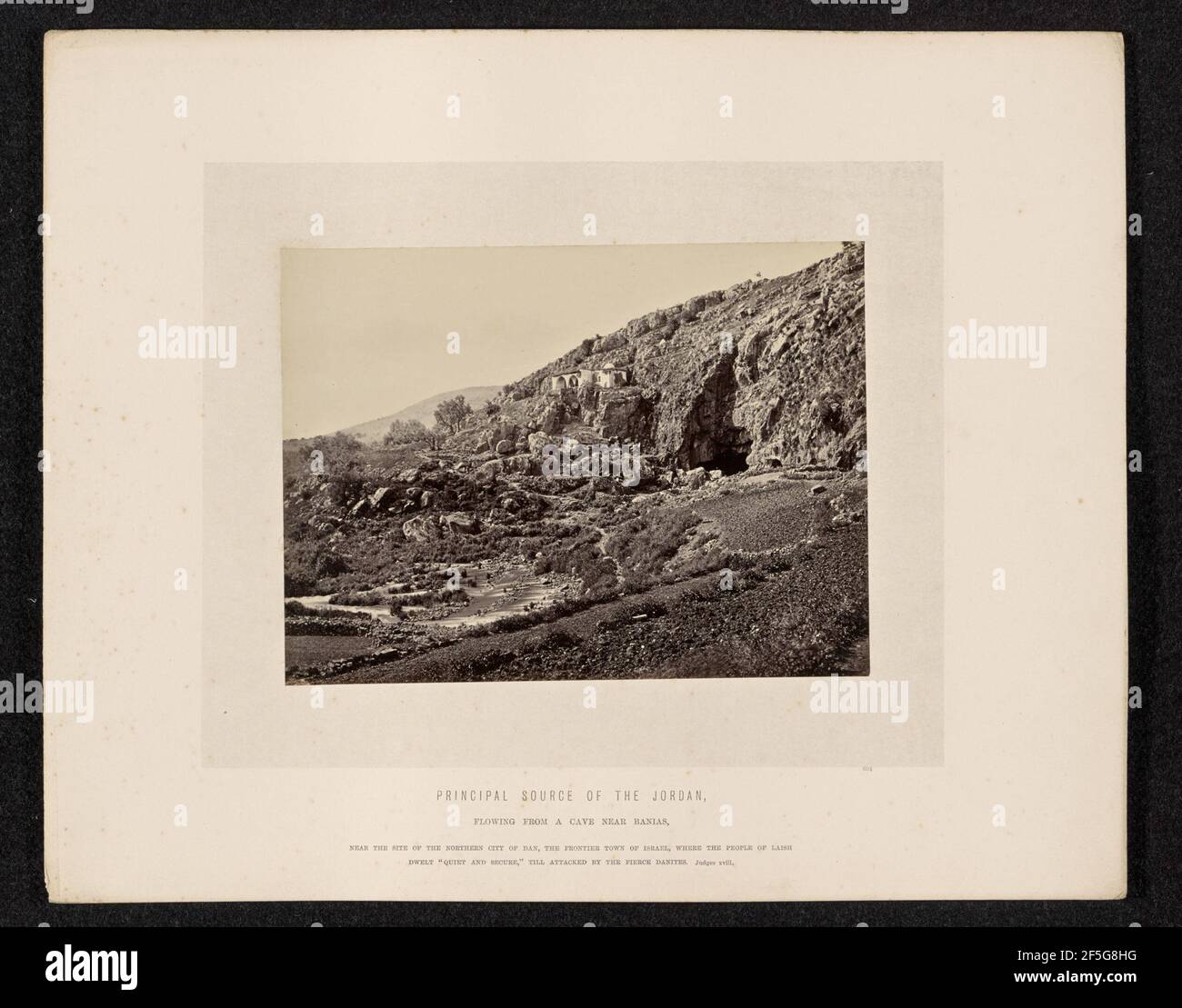 Principal Source of the Jordan, Flowing from a Cave Near Banias ...