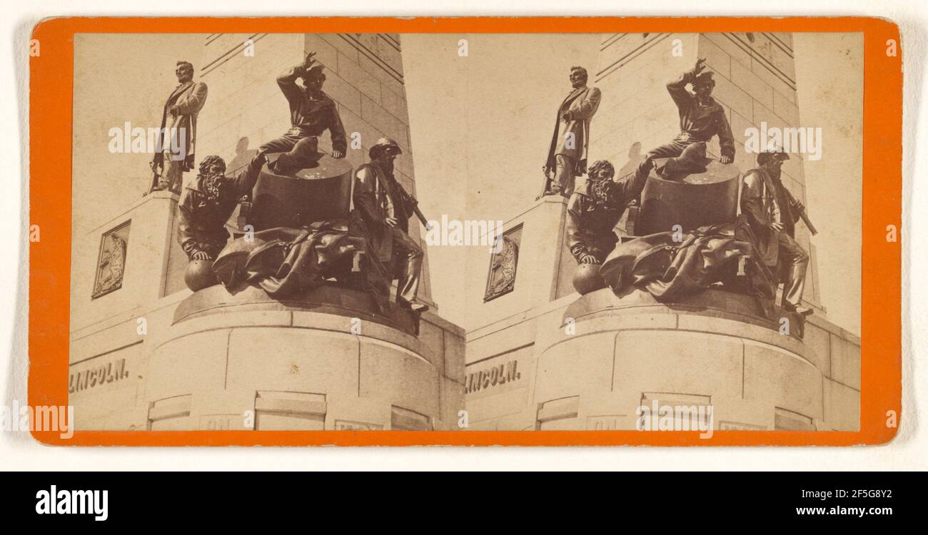 National Lincoln Monument. Springfield, Ill. Naval Group of Statuary ...
