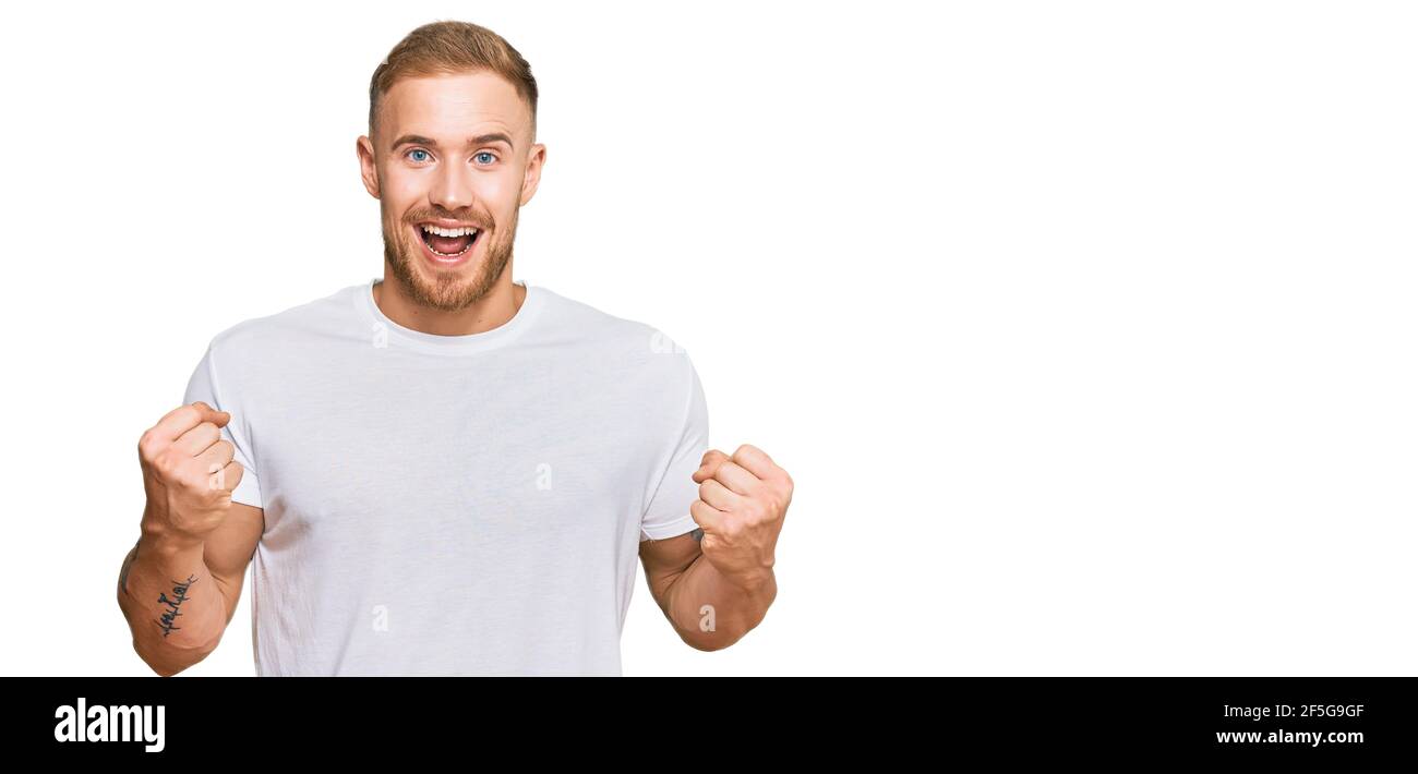 Yes winner gesture amazed Cut Out Stock Images & Pictures - Alamy