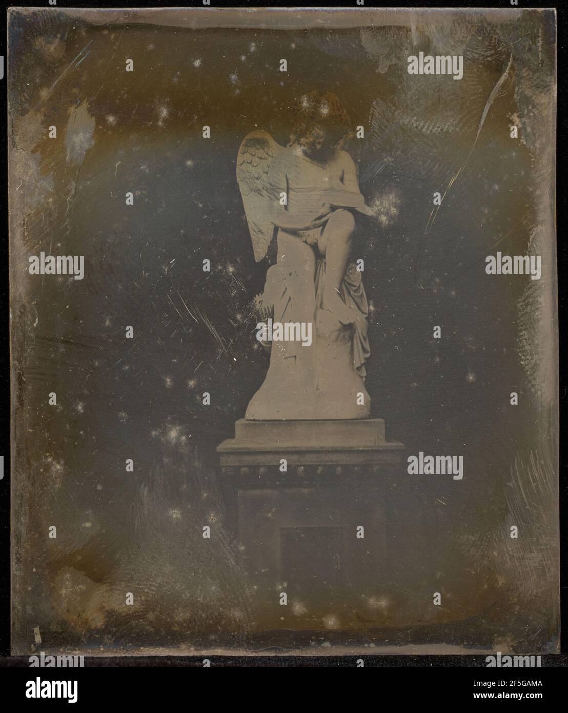 Statue of an Angel. Jacob Byerly (American, 1807 - 1883 Stock Photo - Alamy