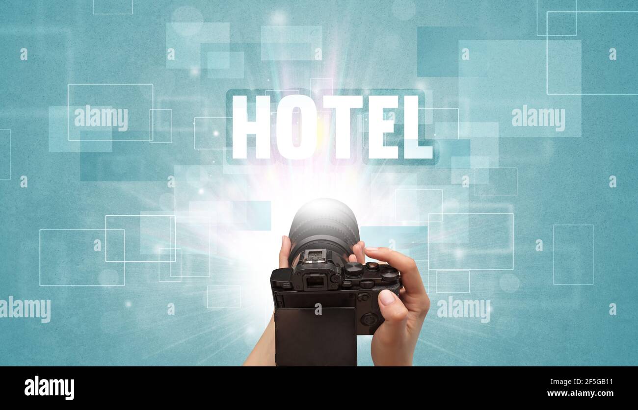 hand holding digital camera, traveling concept Stock Photo - Alamy