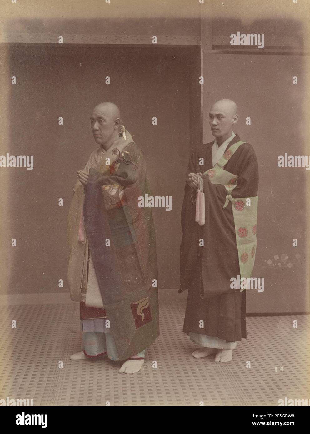 Buddhist Priests. Kusakabe Kimbei (Japanese, 1841 - 1934 Stock Photo ...