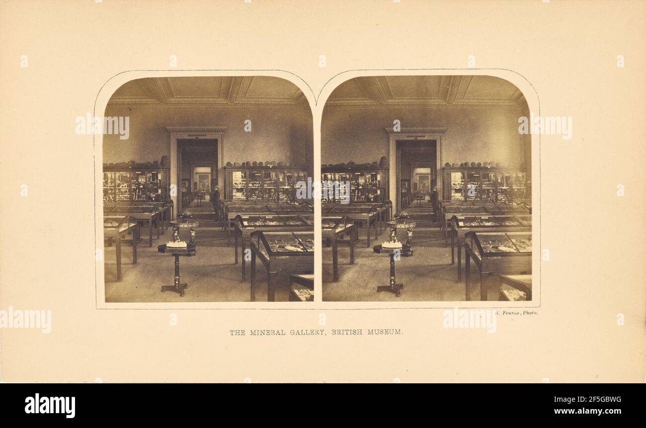 The Mineral Gallery, British Museum. Roger Fenton (English, 1819 - 1869 ...