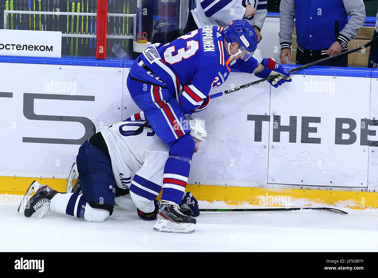 Russian Federation. St. Petersburg. Ice Palace. Hockey. Continental Hockey League. Playoffs. KHL ...