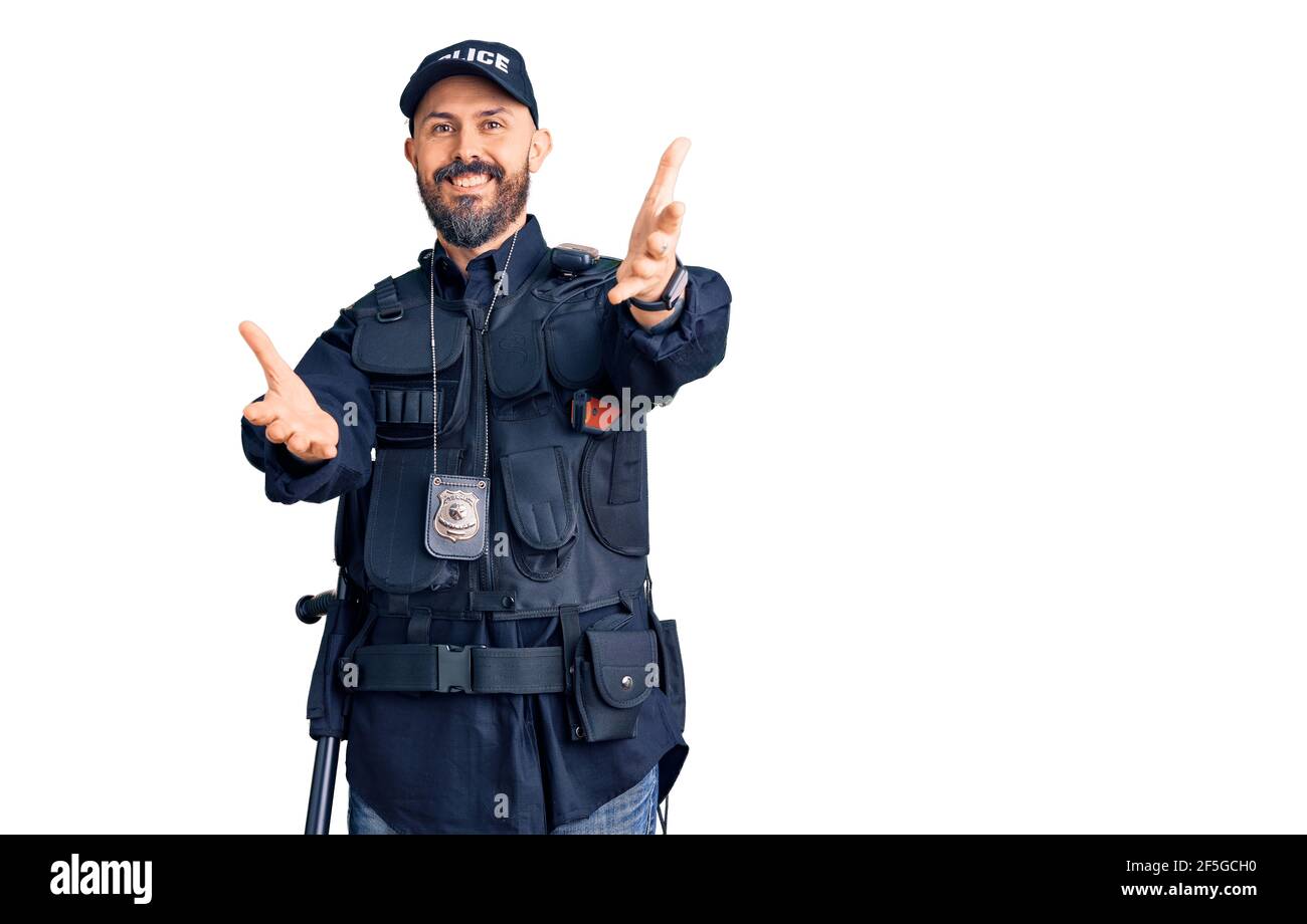 Police officer uniform arm raised hi-res stock photography and images ...