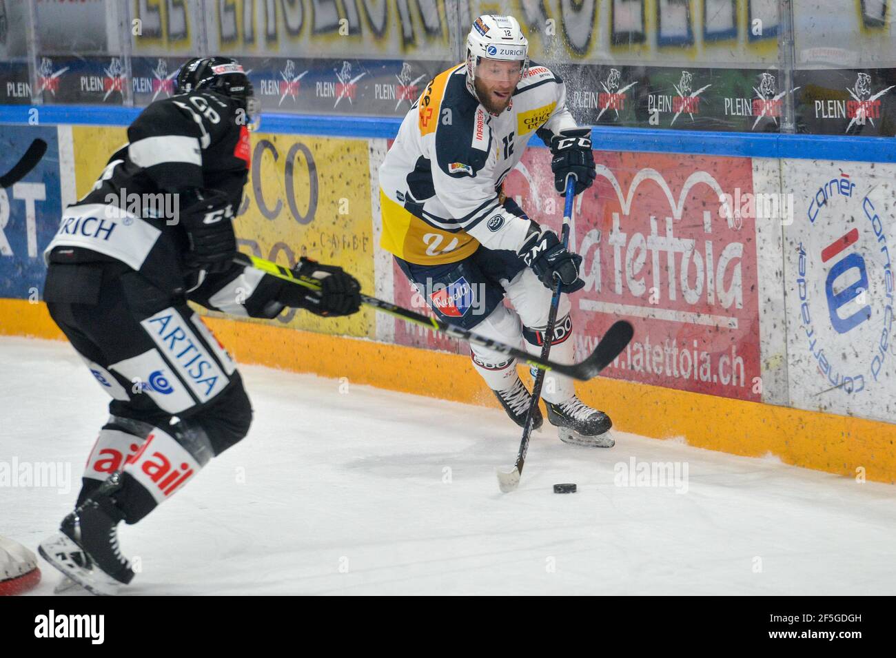 26.03.2021, Porza, Corner Arena, National League: HC Lugano - HC Ambri ...