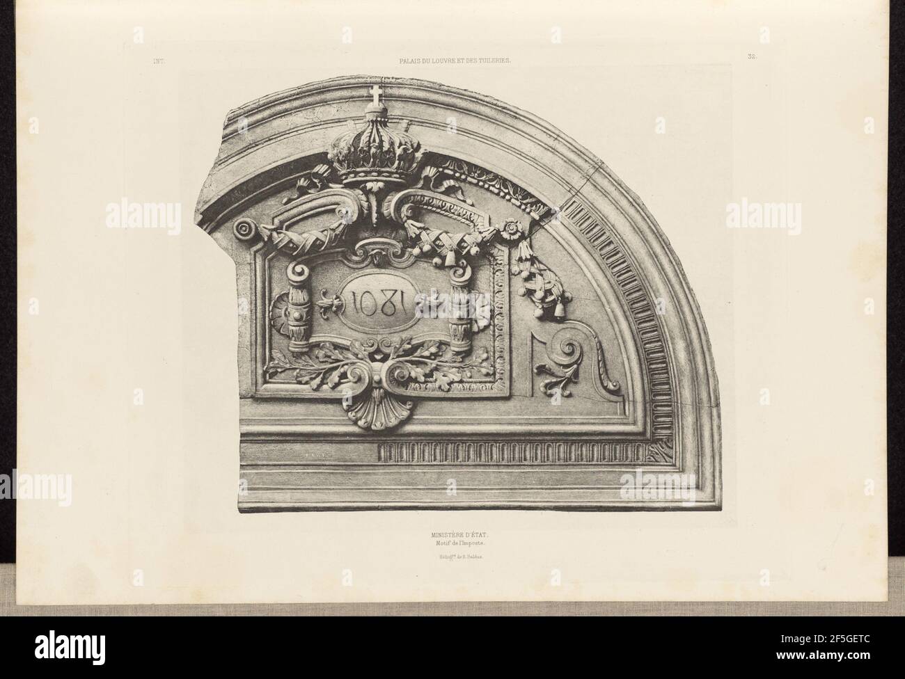Ministère d'État (Motif de l'Imposte). Édouard Baldus (French, born ...