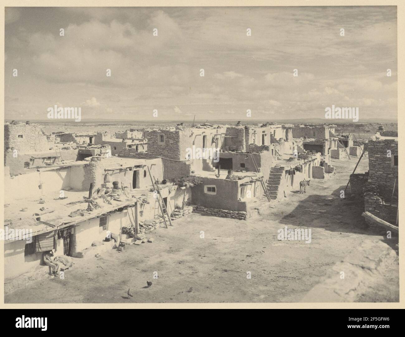 The Plaza at Shungopavy. A.C. Vroman (American, 1856 - 1916 Stock Photo ...