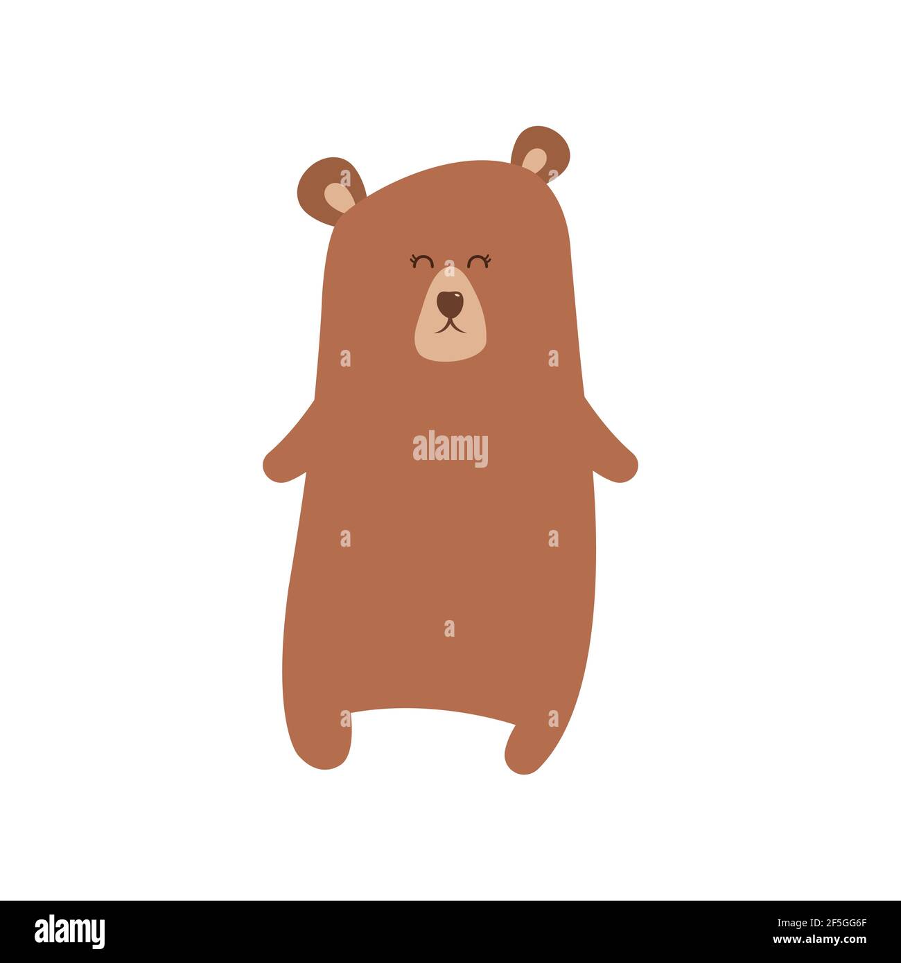 Drawing bear. Design of vector illustrations of fashionable fabrics ...