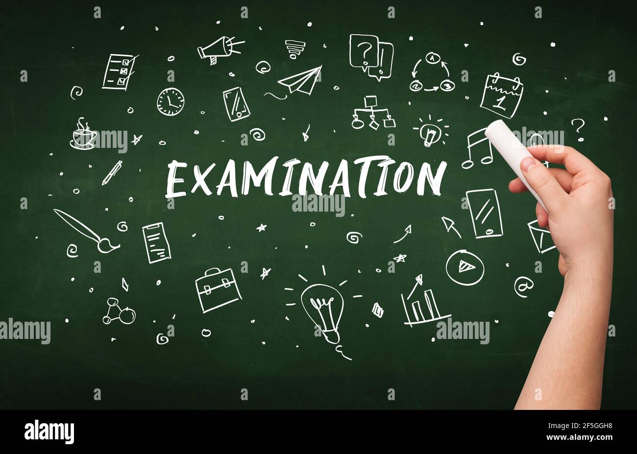 Hand drawing education concept Stock Photo - Alamy