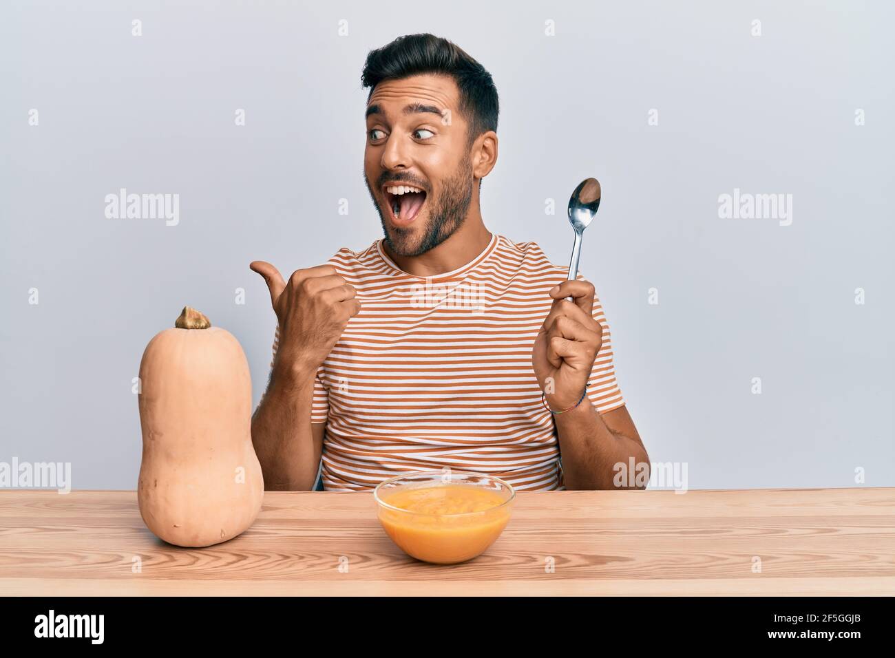 Man Eating Squash