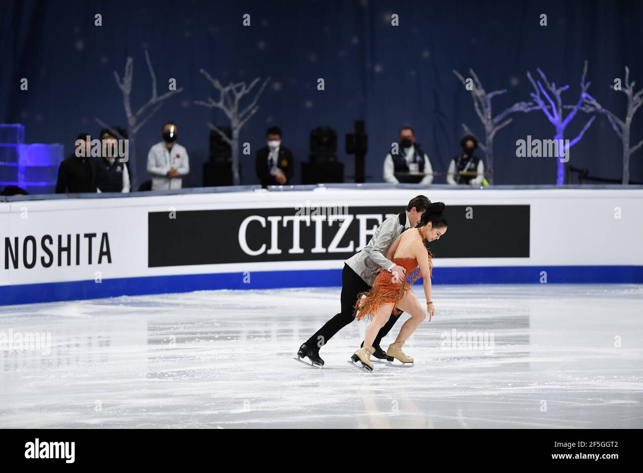 Misato KOMATSUBARA & Tim KOLETO Japan, during Ice Dance Rhythm Dance at ...
