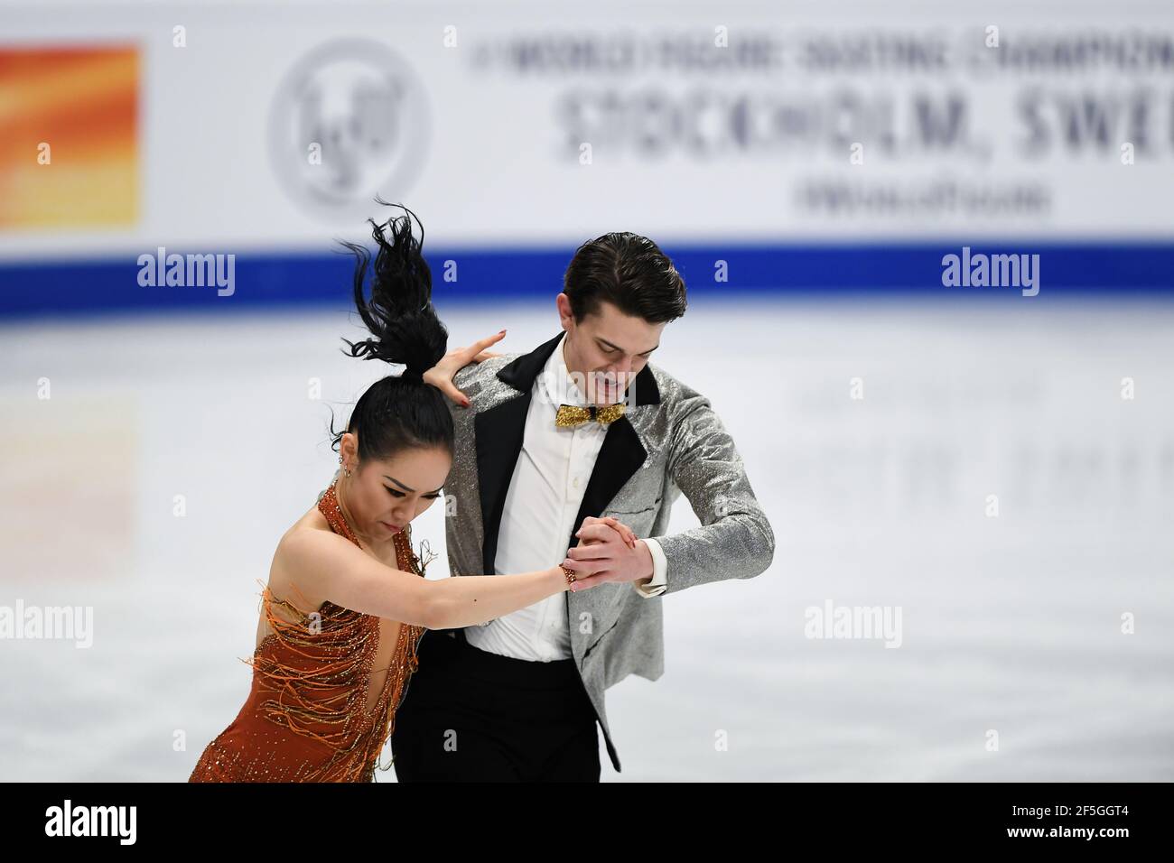 Misato KOMATSUBARA & Tim KOLETO Japan, during Ice Dance Rhythm Dance at ...