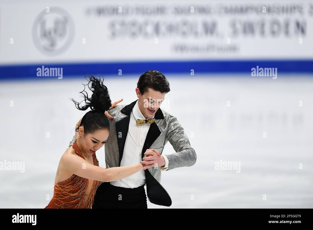 Misato KOMATSUBARA & Tim KOLETO Japan, during Ice Dance Rhythm Dance at ...