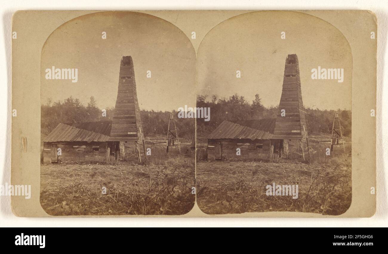 Drake Well, The first Oil Well. Oil City, Pa.. Frank Robbins (American ...