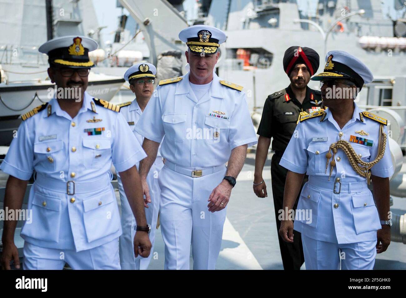 Rear Adm. tours the Indian navy Kora-class corvette INS Kirch (P62 ...