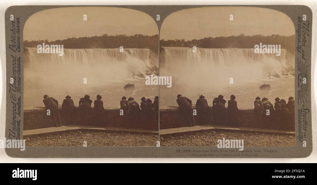 American Falls from the Canadian side, Niagara.. Underwood & Underwood ...