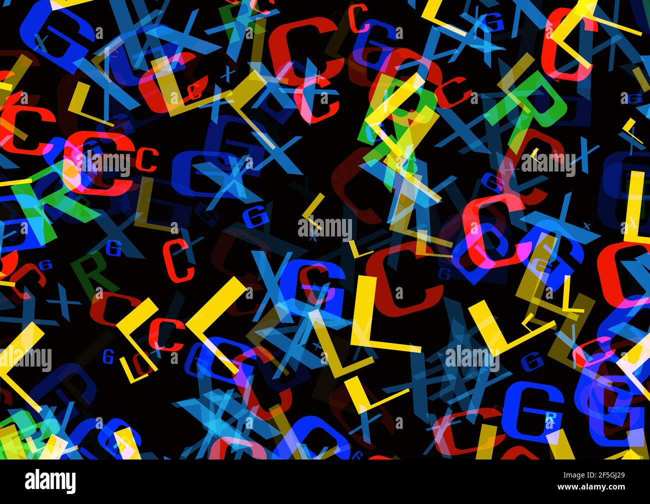 abstract multicolored flying alphabet letters background Stock Photo ...