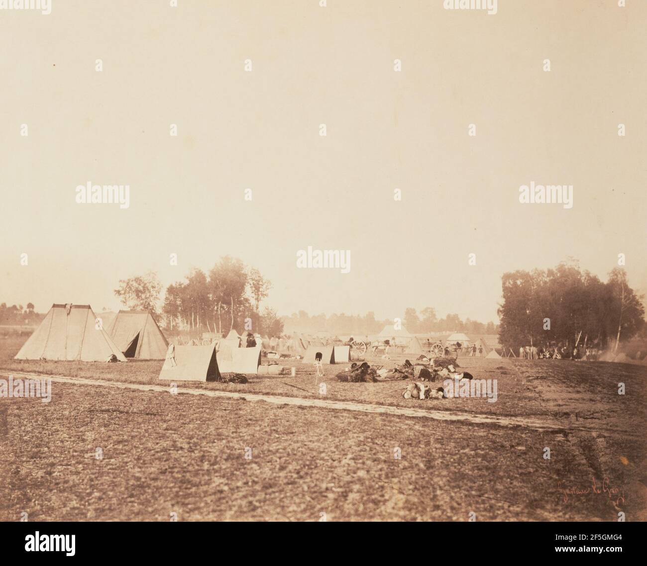 The Bivouac. Gustave Le Gray (French, 1820 - 1884 Stock Photo - Alamy