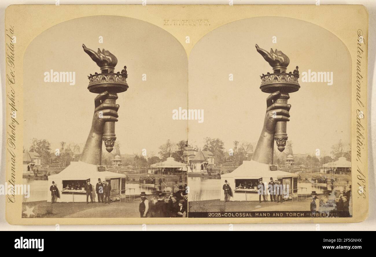 Colossal Hand and Torch "Liberty Stock Photo - Alamy