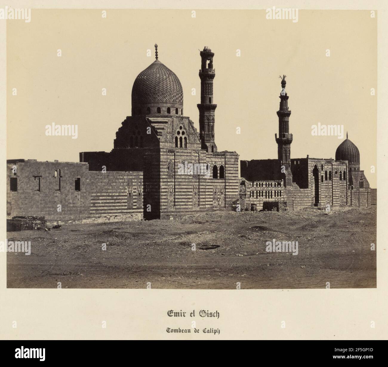 Emir el Gisch, tombeau de Caliph. Wilhelm Hammerschmidt (German, born ...