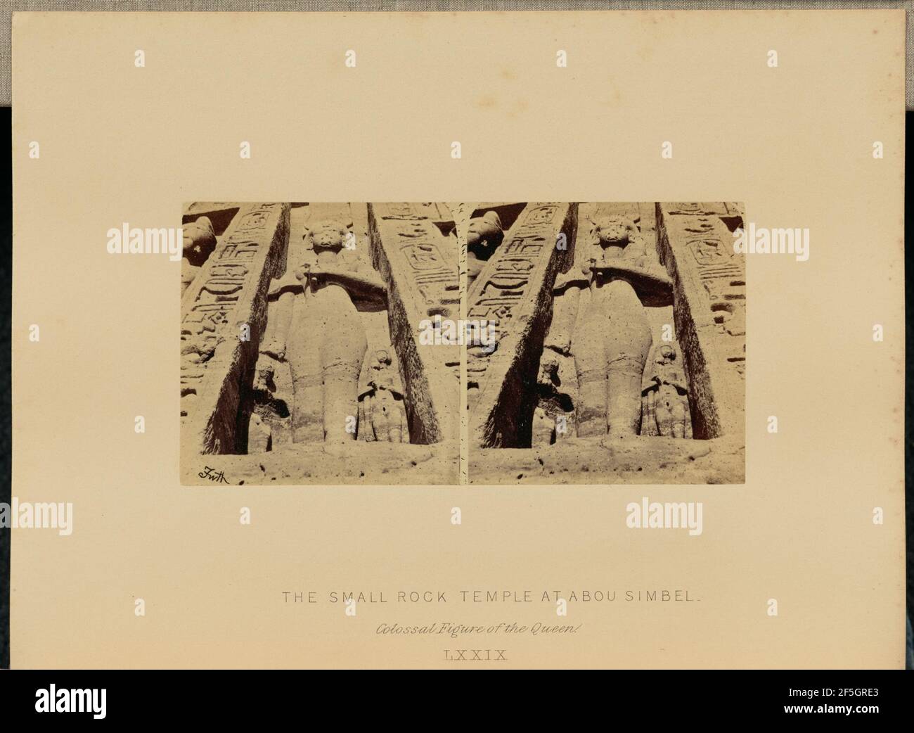 The Small Rock Temple at Abou Simbel. Colossal Figure of the Queen ...