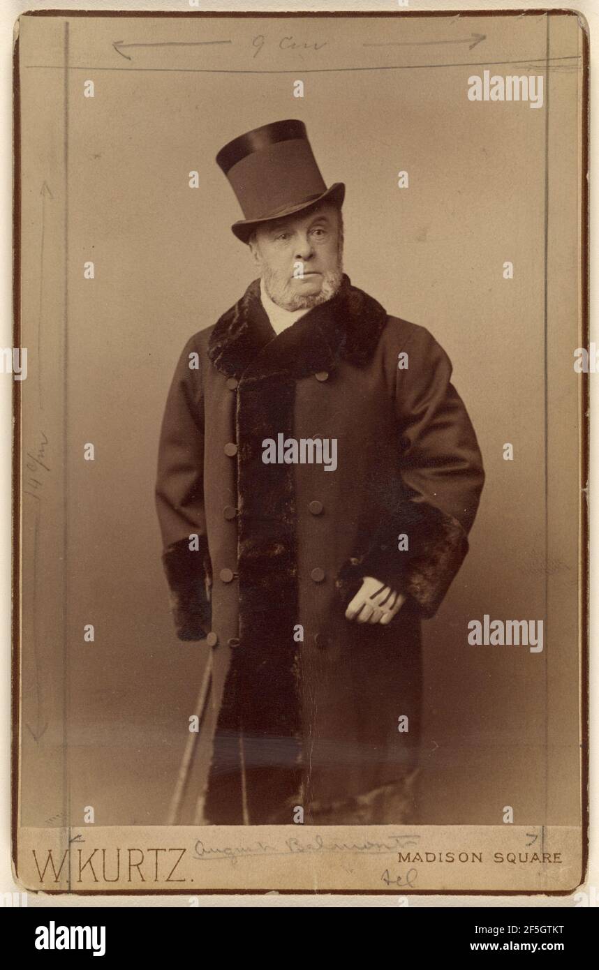 The late August Belmont. William Kurtz (American, 1834 - 1904 Stock ...