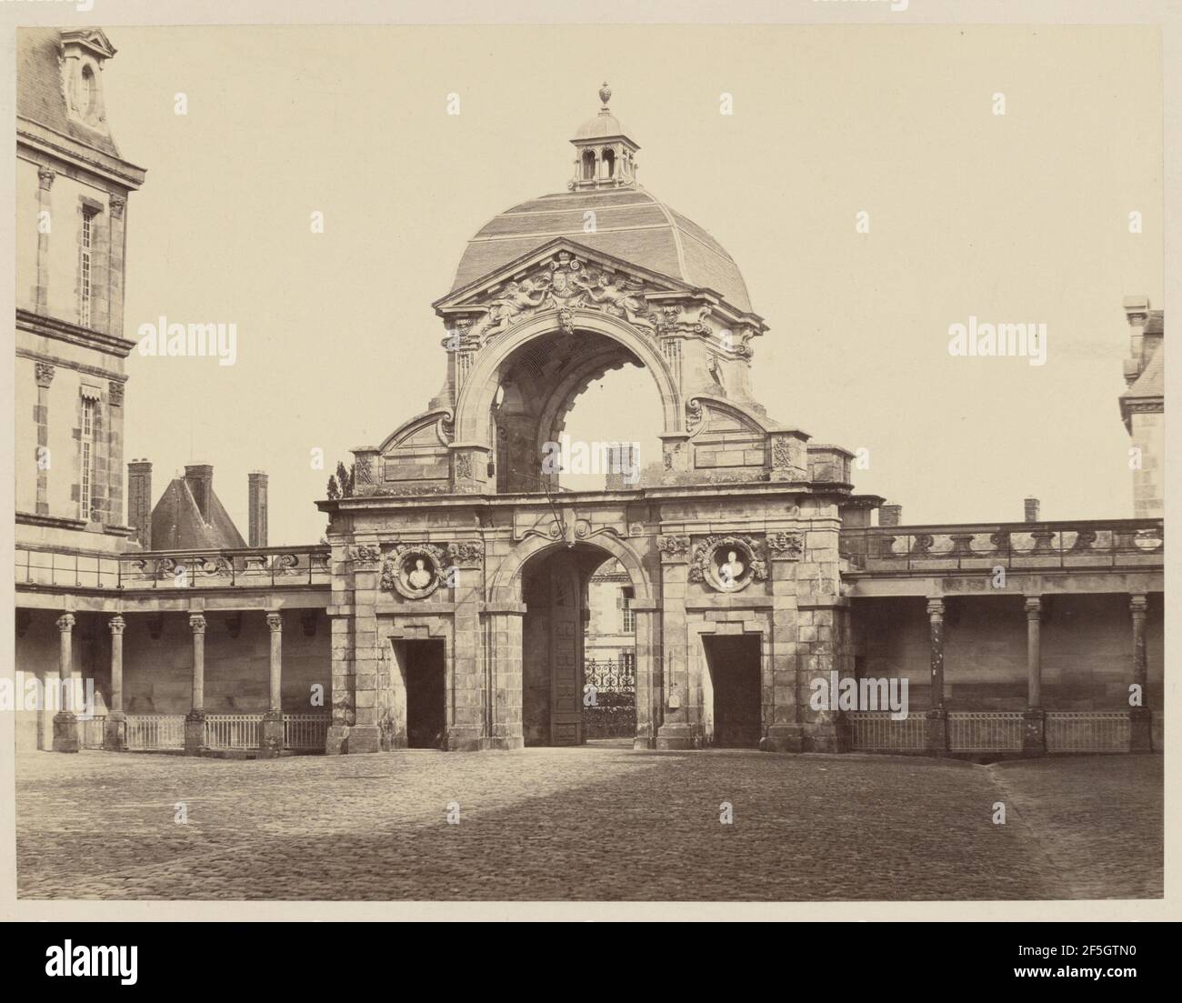 Courtyard Entrance. Louis-Alphonse Davanne (French, 1824 - 1912 Stock ...